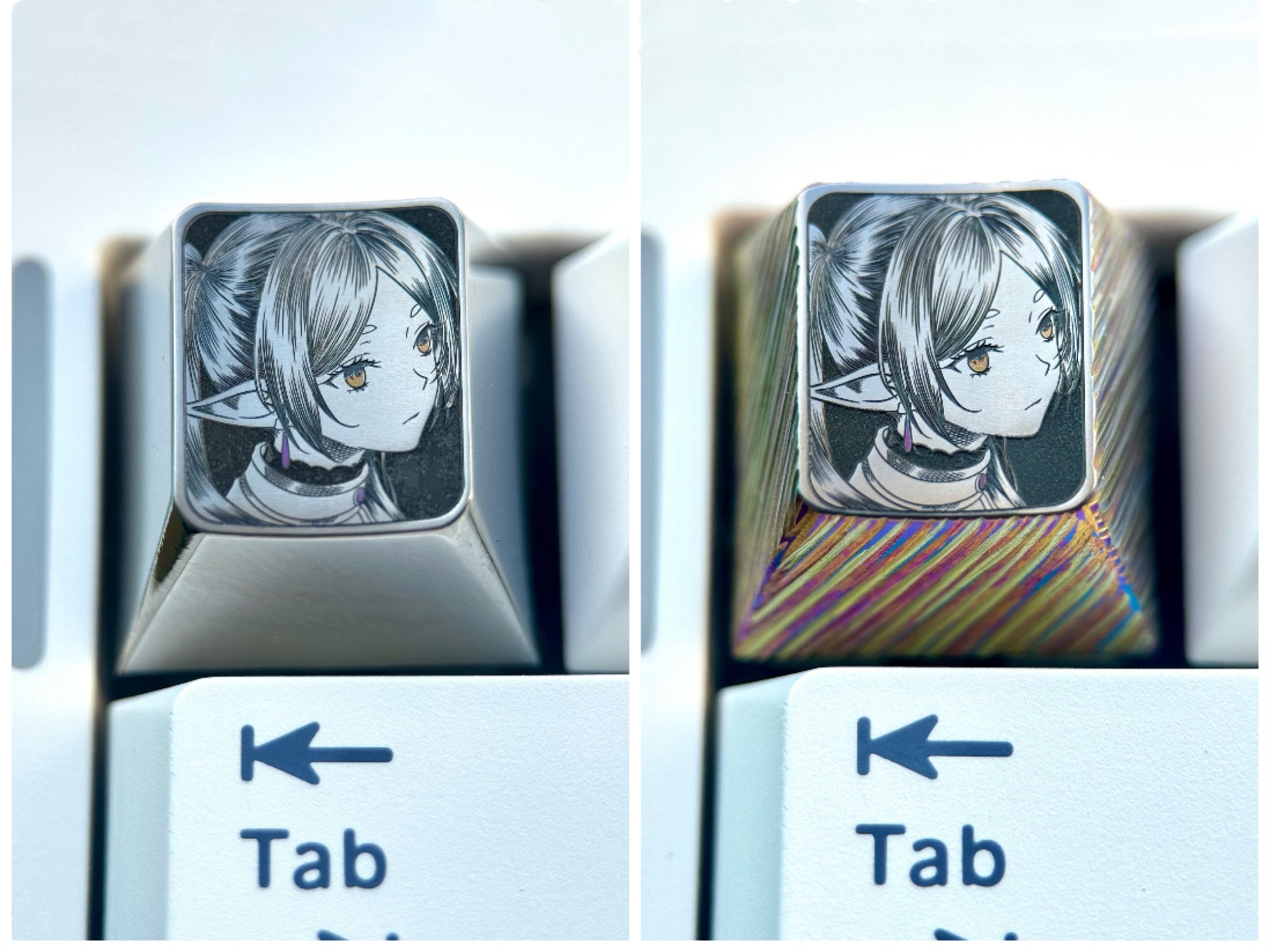 Frieren: Beyond Journey's End, 1U titanium alloy personalized keycaps – bobkeyboard