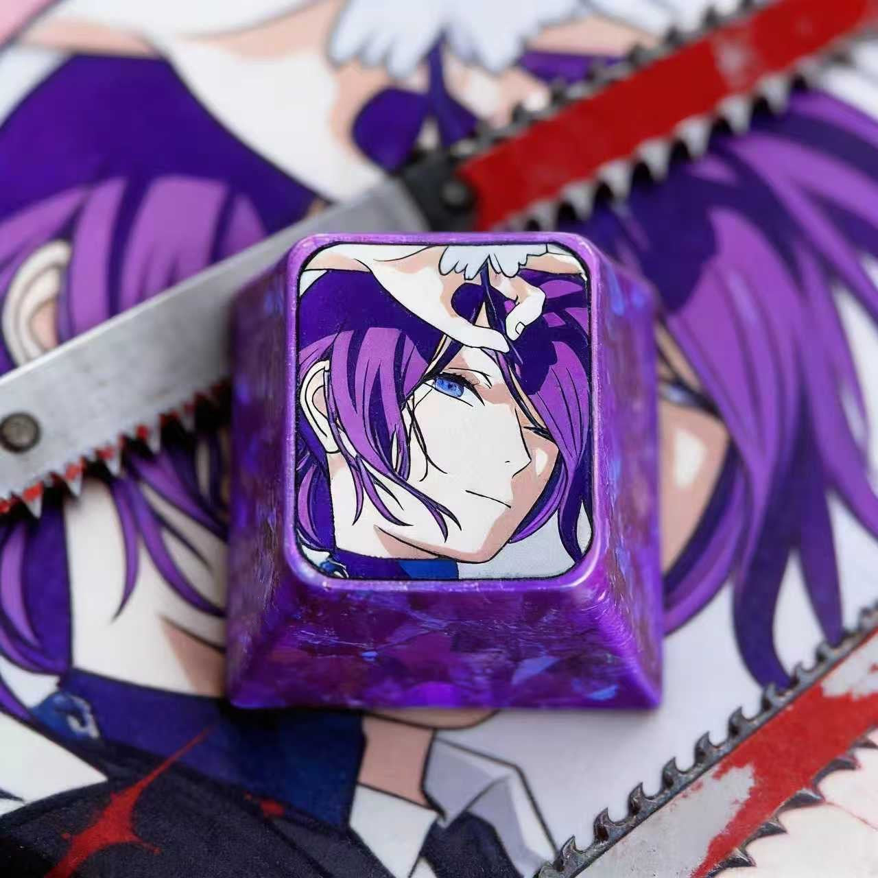 Chainsaw Man, Reze, 1U titanium alloy 2 personalized keycaps, anime an ...